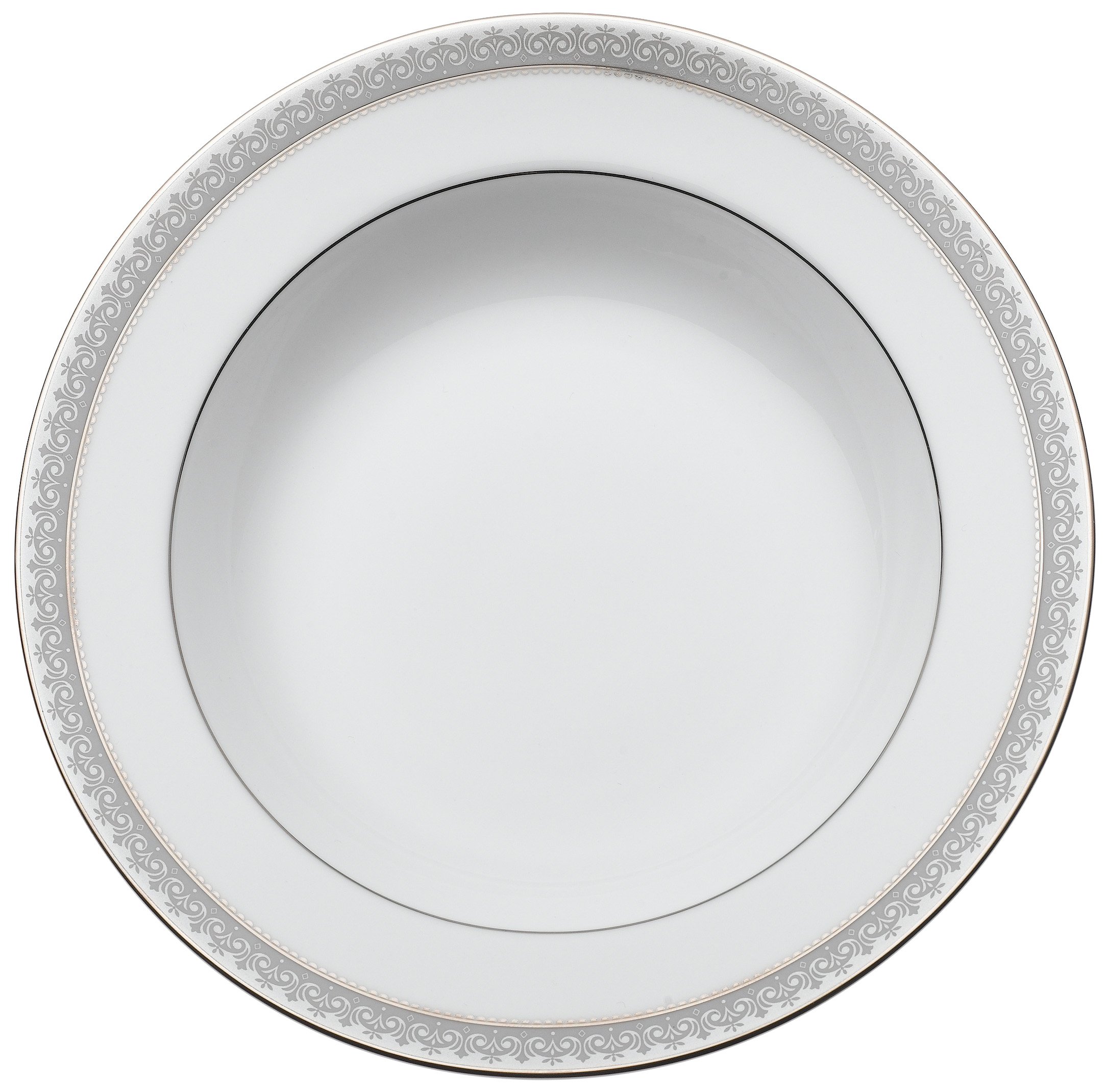 Mikasa Platinum Crown Rim Soup Plate,White