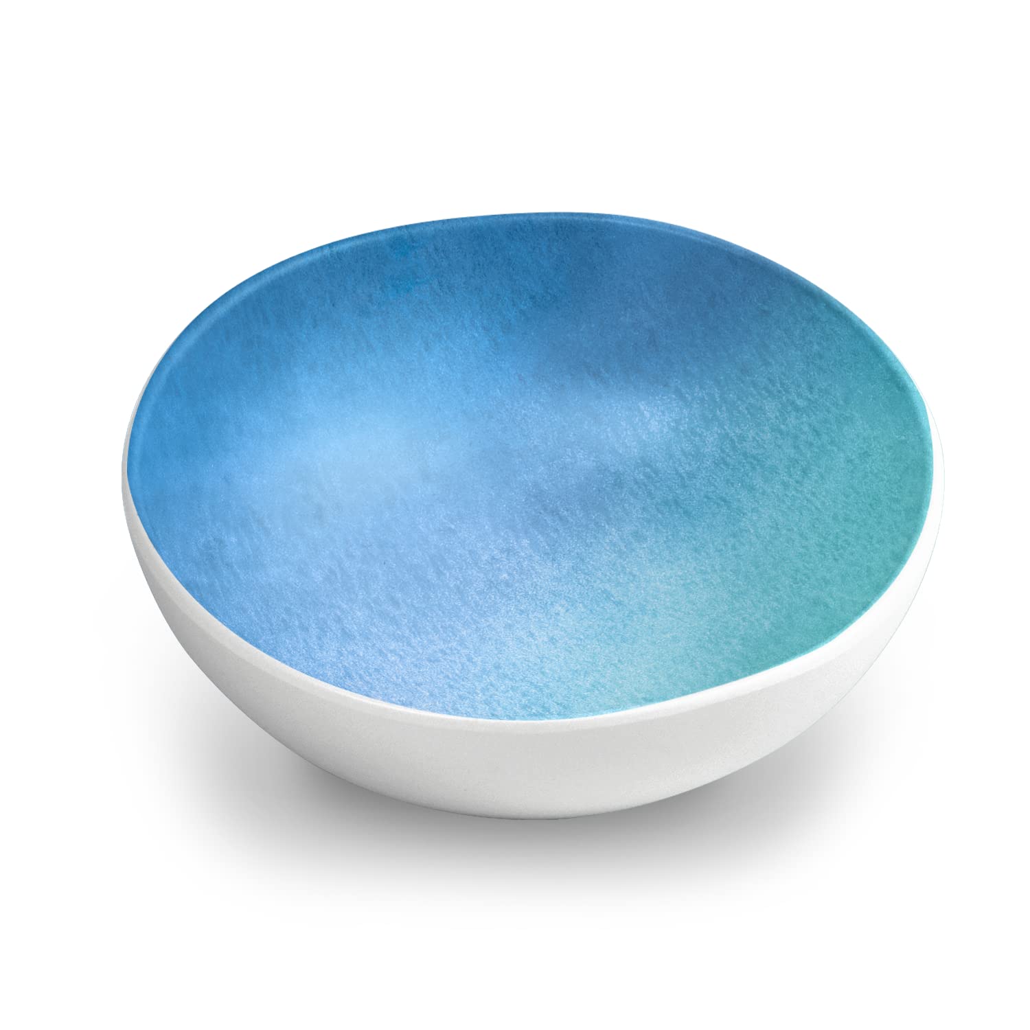 TarHong Abode Homewares Oceanic Ombre Bowl, Blue Ombre, 7-Inch, 34-Oz., Pure Melamine, Indoor/Outdoor, Set of 6