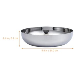 CALLARON Ramen Bowl Japanese Rice Bowls Stainless Steel Serving Bowl Korean Bibimbap Bowl Metal Rice Cereal Bowl Nesting Bowl for Soup Rice Ice Cream Snacks Cereal Stainless Mixing Bowls Cat Bowls