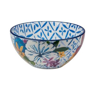 Certified International Flower Power 6.25"All Purpose Bowls, Set of 6 Assorted Designs,