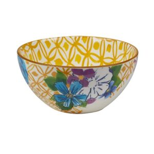 Certified International Flower Power 6.25"All Purpose Bowls, Set of 6 Assorted Designs,