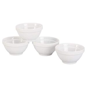 bia cordon bleu 16-ounce stackable bowl, set of 4, white (900101s4sioc)