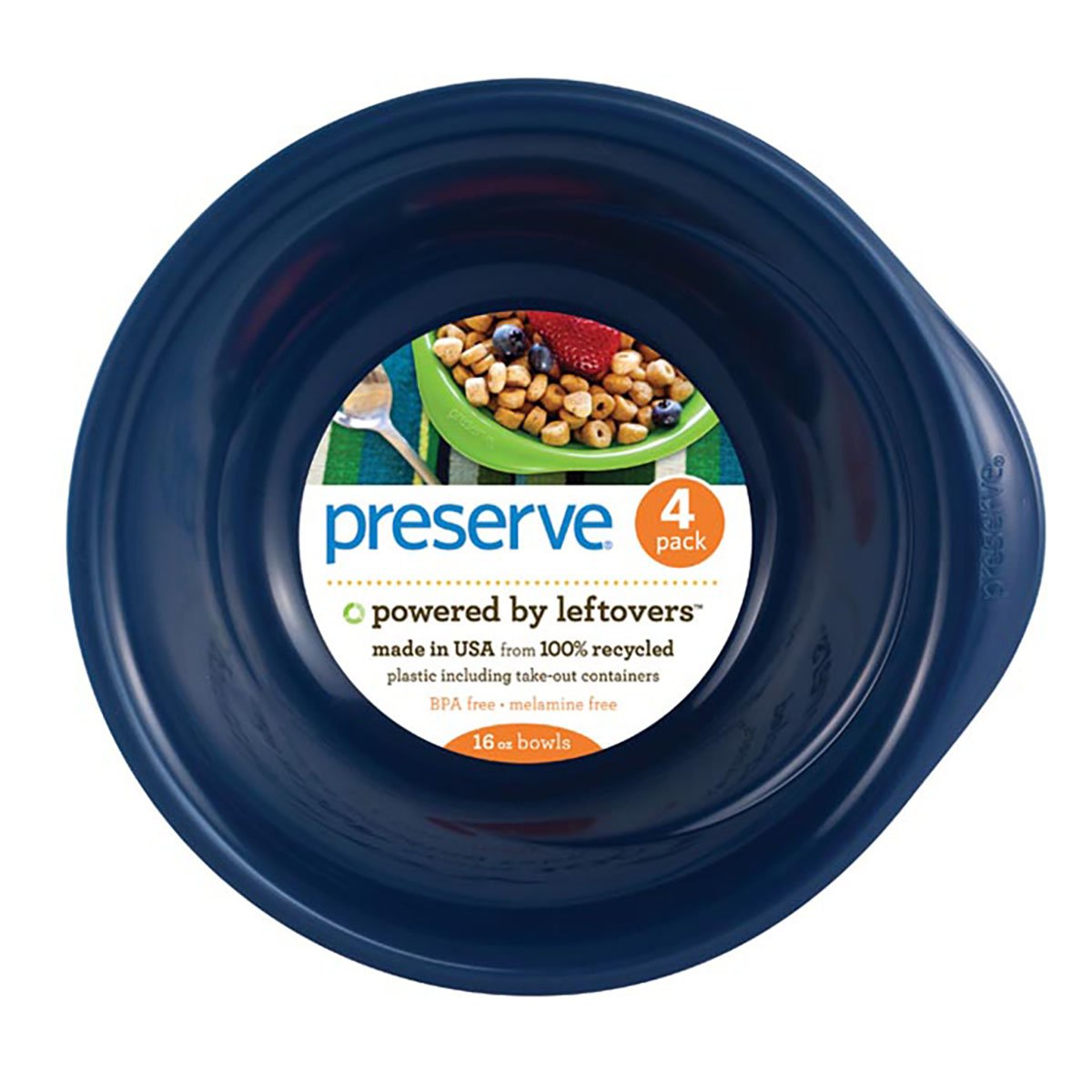 Preserve Everyday Bowls 4Ct/Blue