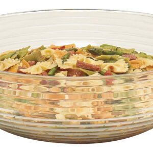 Cambro (RSB18CW135) 20 qt Round Ribbed Bowl - Camwear®, Clear