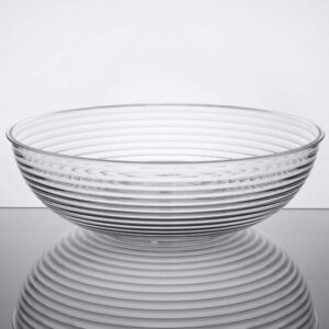 Cambro (RSB18CW135) 20 qt Round Ribbed Bowl - Camwear®, Clear