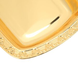 Mxzzand European Fruit Plate, Rustproof Easy To Gold Fruit Tray Gold Oxidation Resistant for Bars