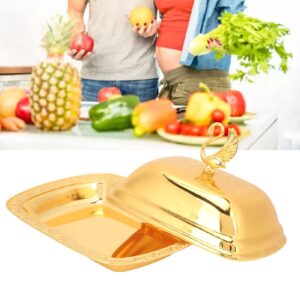 Mxzzand European Fruit Plate, Rustproof Easy To Gold Fruit Tray Gold Oxidation Resistant for Bars