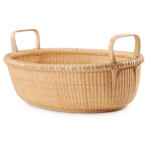 Woven Rattan Basket Storage Sewing Baskets Wicker food storage containers organizer