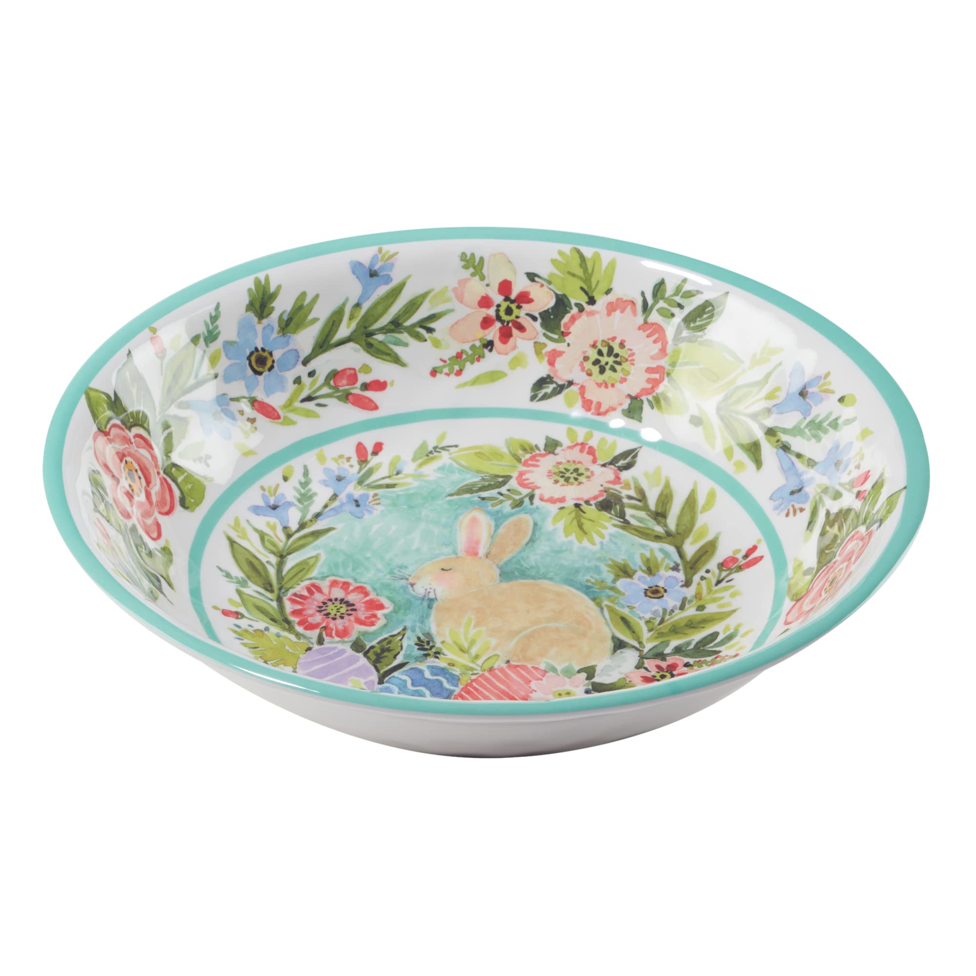 Certified International Joy of Easter 22 Oz. Melamine All Purpose Bowls, Set of 6, Multicolor