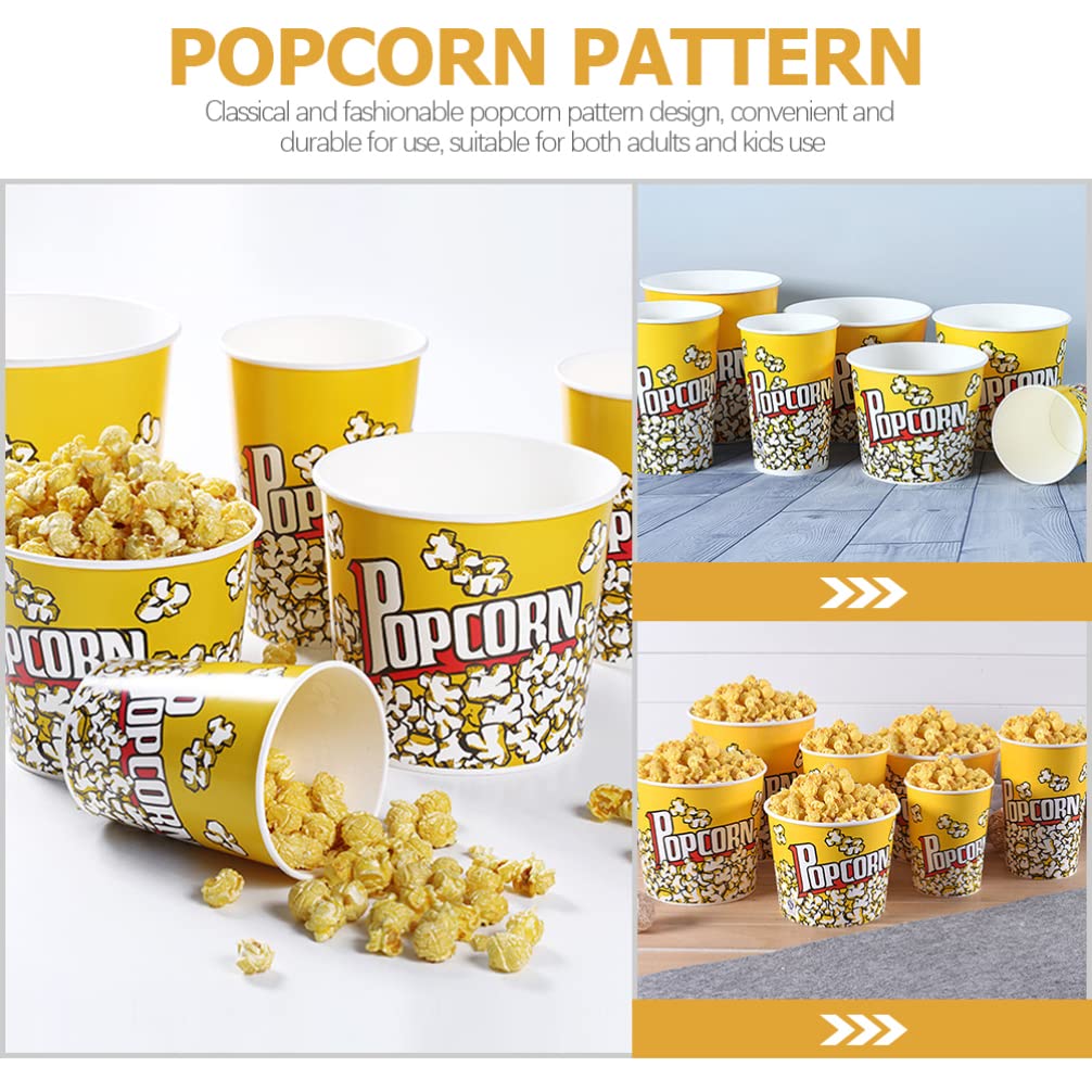 NOLITOY Popcorn Box 10pcs Popcorn Bucket Cardboard Child Pp Food Popcorn Holders