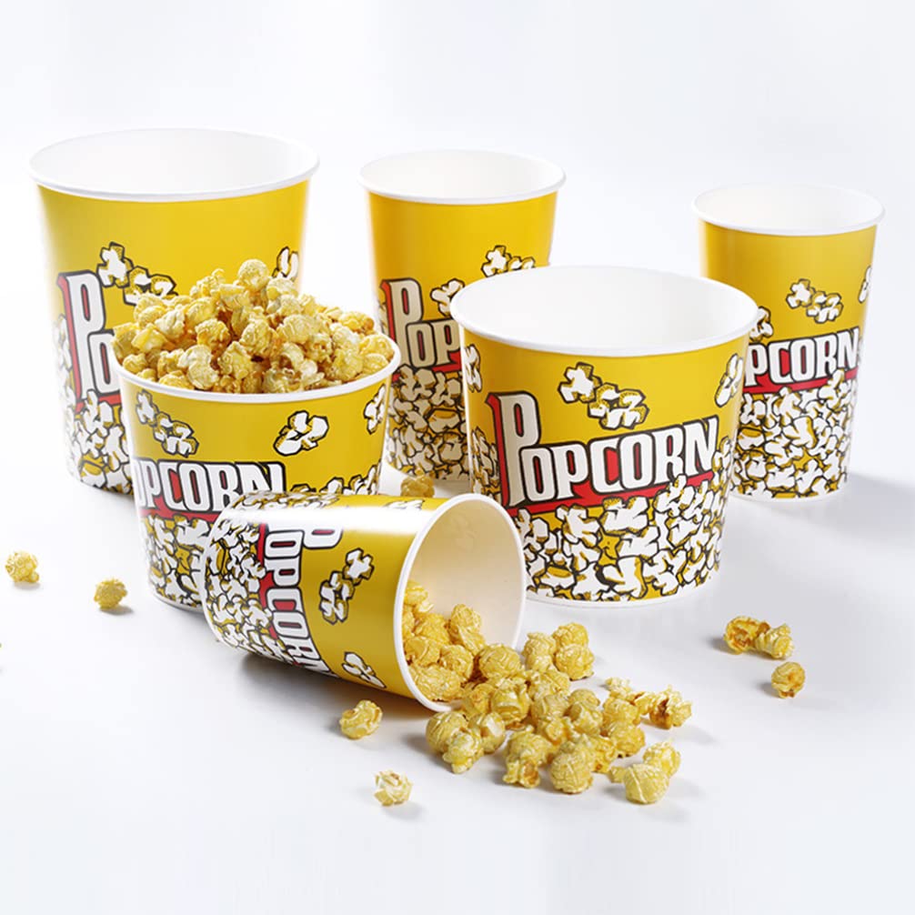 NOLITOY Popcorn Box 10pcs Popcorn Bucket Cardboard Child Pp Food Popcorn Holders