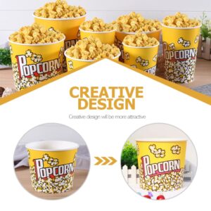 NOLITOY Popcorn Box 10pcs Popcorn Bucket Cardboard Child Pp Food Popcorn Holders