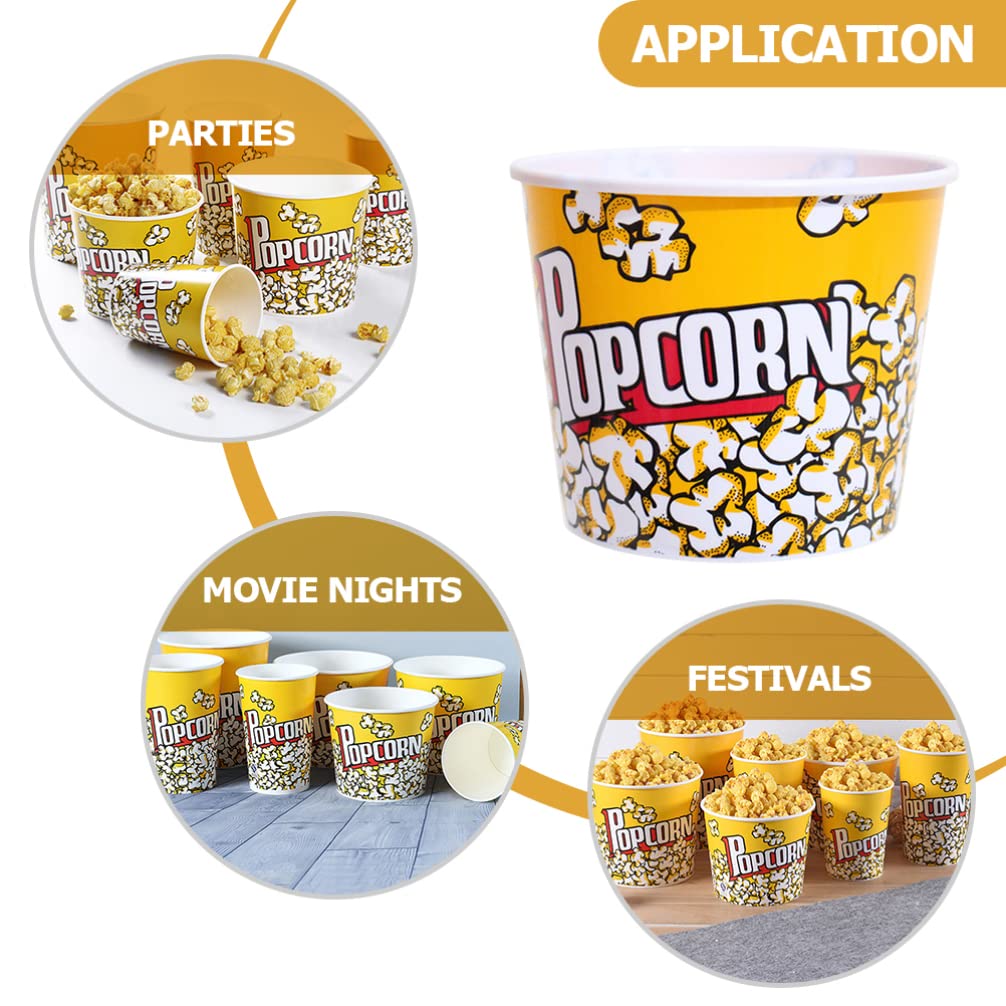 NOLITOY Popcorn Box 10pcs Popcorn Bucket Cardboard Child Pp Food Popcorn Holders