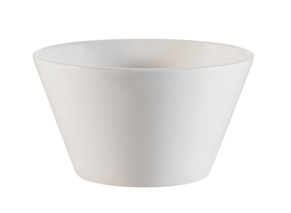 CAC China Accessories 5-Inch New Bone White Porcelain Bowl, 16-Ounce, Box of 36