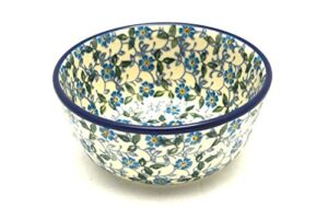 polish pottery bowl - ice cream/dessert - forget-me-knot