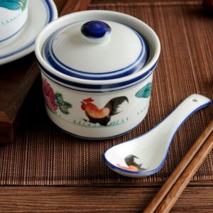 Hemoton Rice Cooker Small 1pc Ceramic Cock Tureen Ceramics Food Container Clay Baking Pots