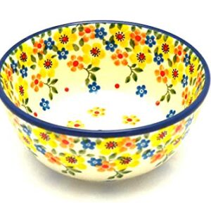 Polish Pottery Bowl - Ice Cream/Dessert - Buttercup