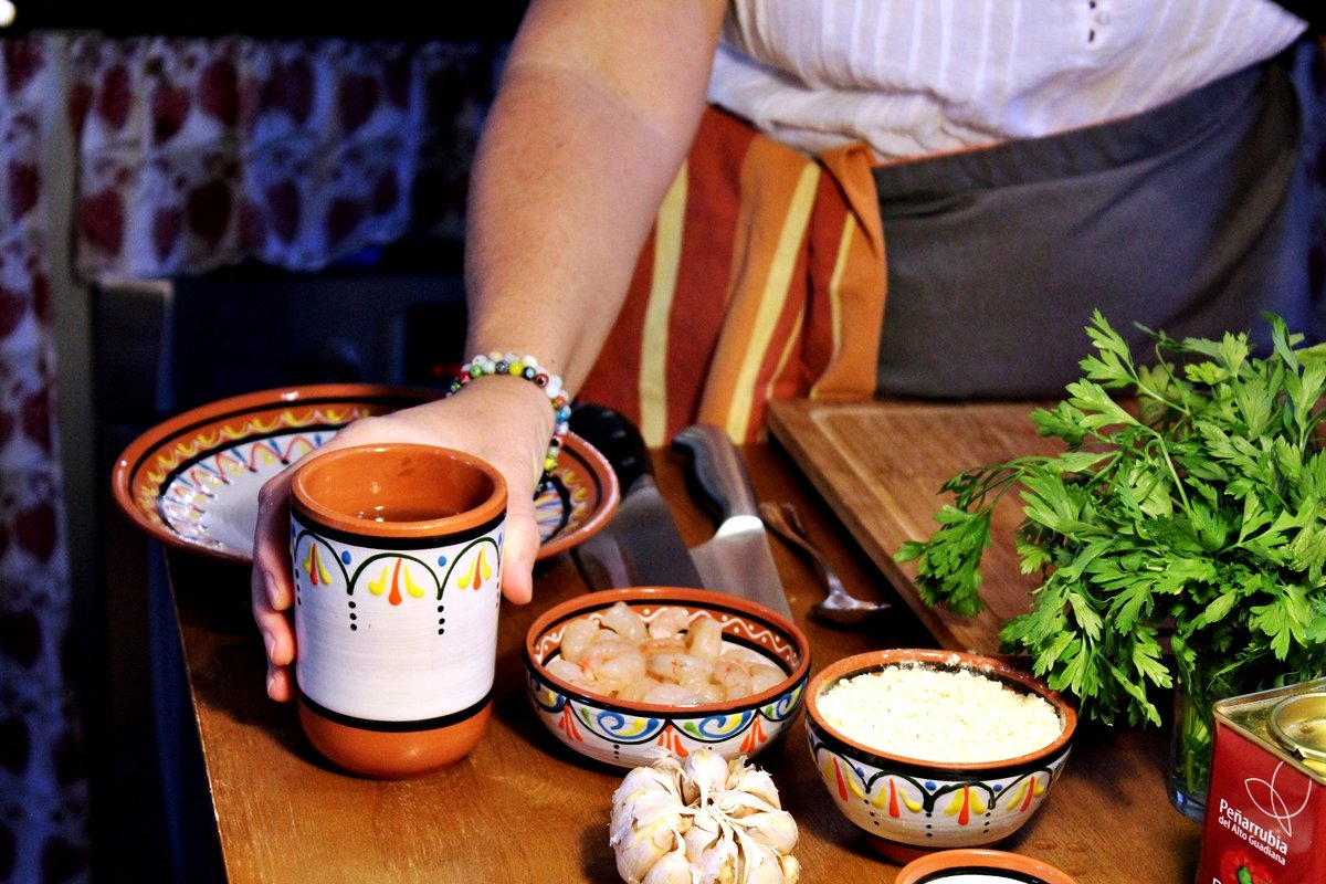 Canyon Cactus Ceramics Spanish Terracotta Set Of 3 Small Dipping Bowls, White