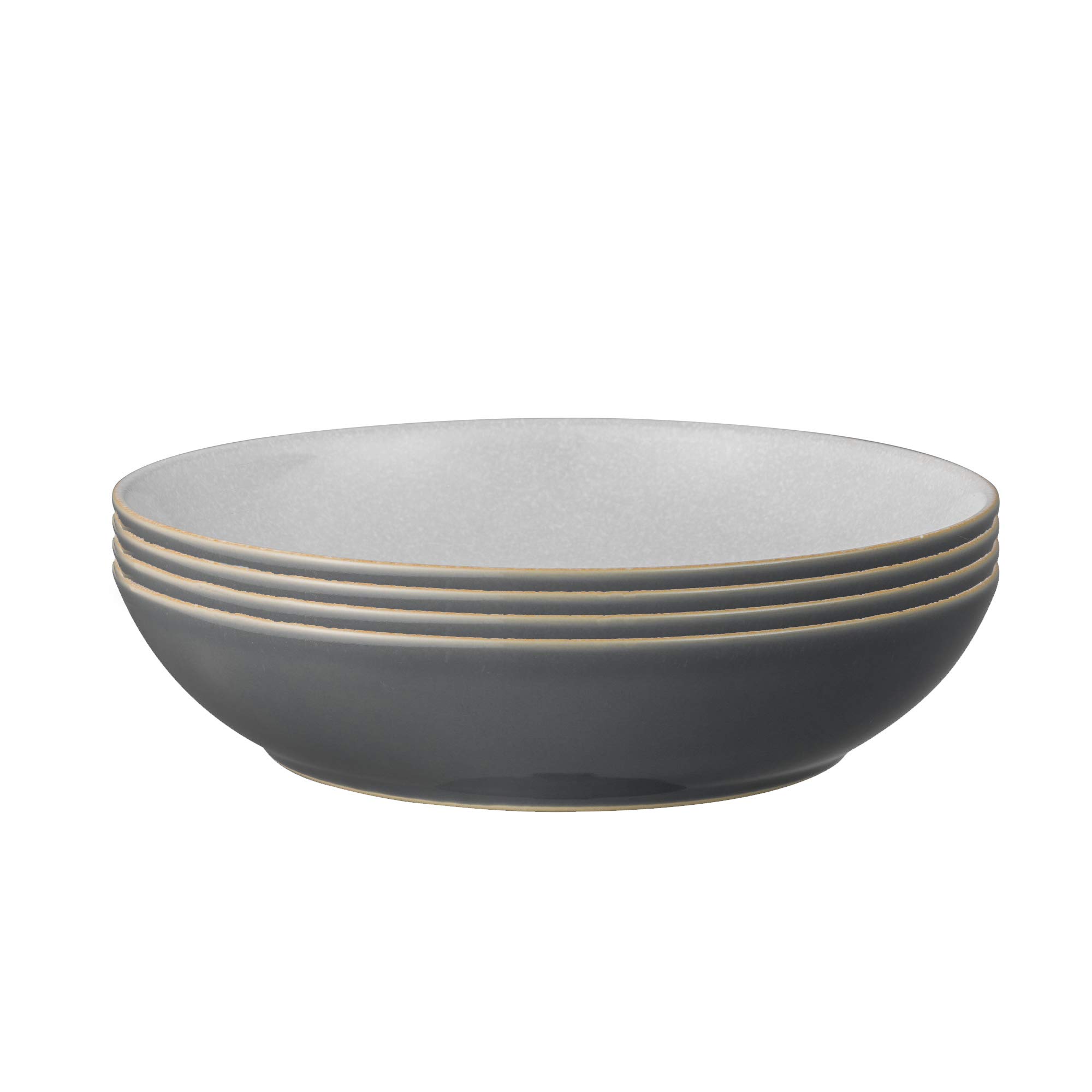 Denby Elements Fossil Grey 4 Pc Pasta Bowl Set