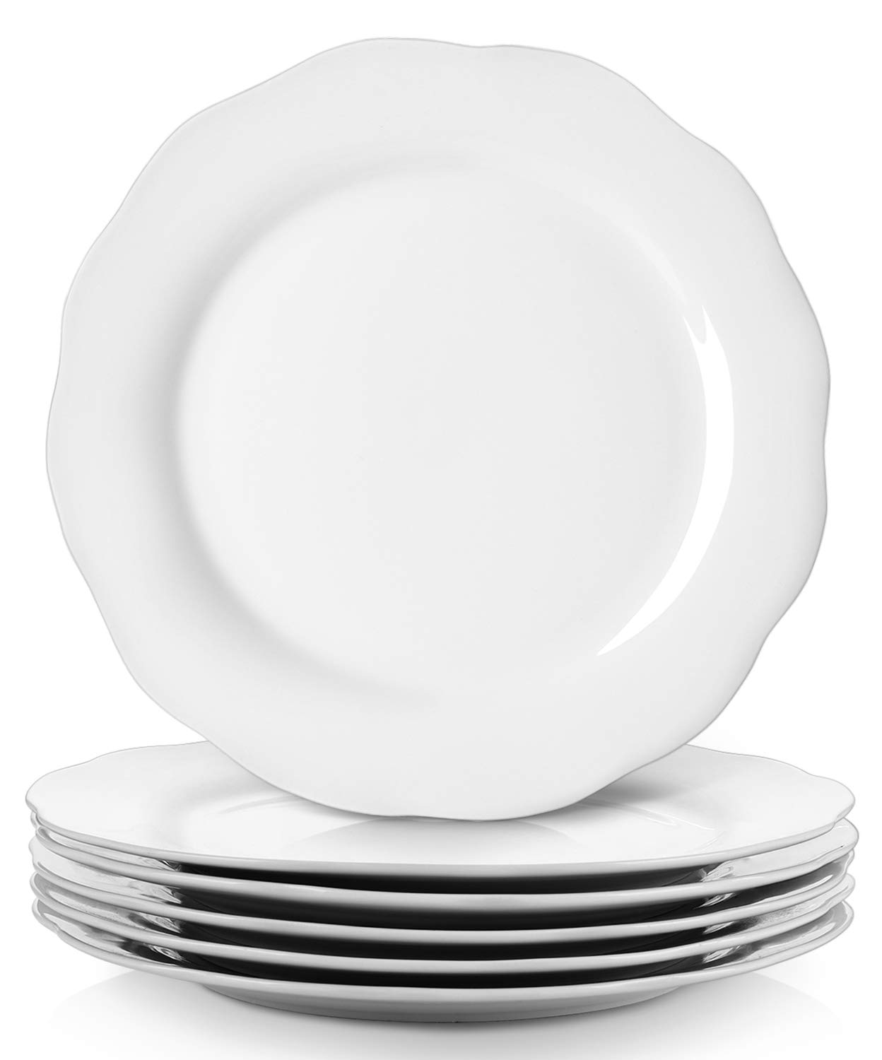 YHY 10 Inches Dinner Plate Set, 40 Ounces Pasta Bowls, 12 Piece