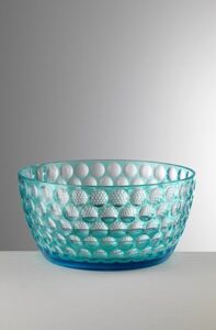 mario luca giusti lente acrylic salad bowl turquoise