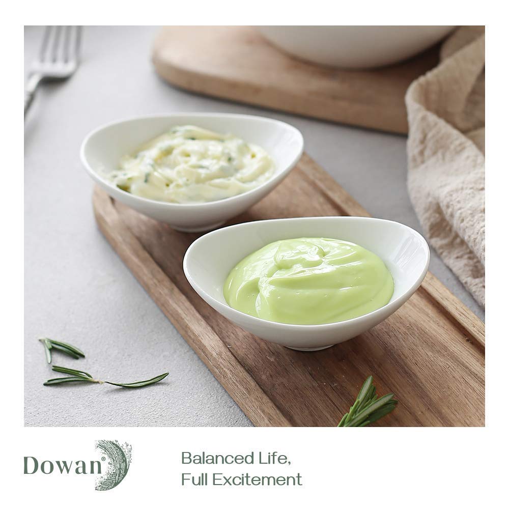 DOWAN Bundle 16 OZ Desset Bowls and 3 OZ Sauce Bowls