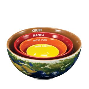 earth cross section nesting bowls