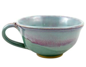 modern artisans american made orchid green pottery collection: 20-oz chowder/soup mug