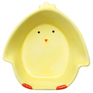 bestonzon easter chick shaped salad bowl ceramic dessert bowl cute animal food serving bowl creative for kitchen restaurant