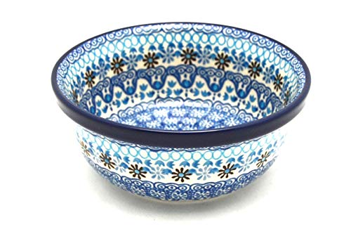 Polish Pottery Bowl - Salad - Blue Yonder