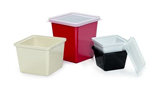 G.E.T. ML-149-BK Black 2 qt. Square Crock, Break Resistant Dishwasher Safe Melamine Plastic, Round & Square Crocks Collection