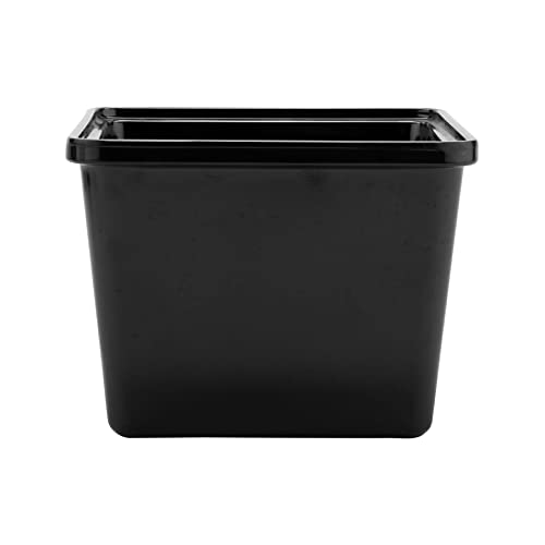 G.E.T. ML-149-BK Black 2 qt. Square Crock, Break Resistant Dishwasher Safe Melamine Plastic, Round & Square Crocks Collection