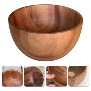 STOBAZA Sushi Rice Bowl 3 Pcs Wood Bowl, Wooden Salads Fruits Bowl Serving Bowl for Fruits or Salads, Soup Bowl for Home and Restaurants, 11x11x6cm Rice Bowls Japanese