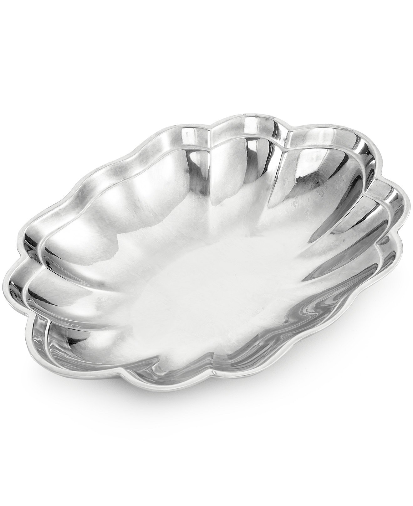 Wilton Armetale Harmony Small Aluminum Alloy Bowl, Silver (9.5 x 7-in)