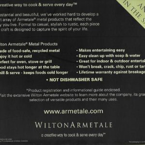 Wilton Armetale Harmony Small Aluminum Alloy Bowl, Silver (9.5 x 7-in)