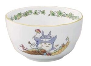 noritake x studio ghibli neighbor totoro"totoro with mushroom" japanese rice bowl tt97876/4924-3 from japan