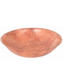 tiger chef 6" woven wood bowls 2 doz