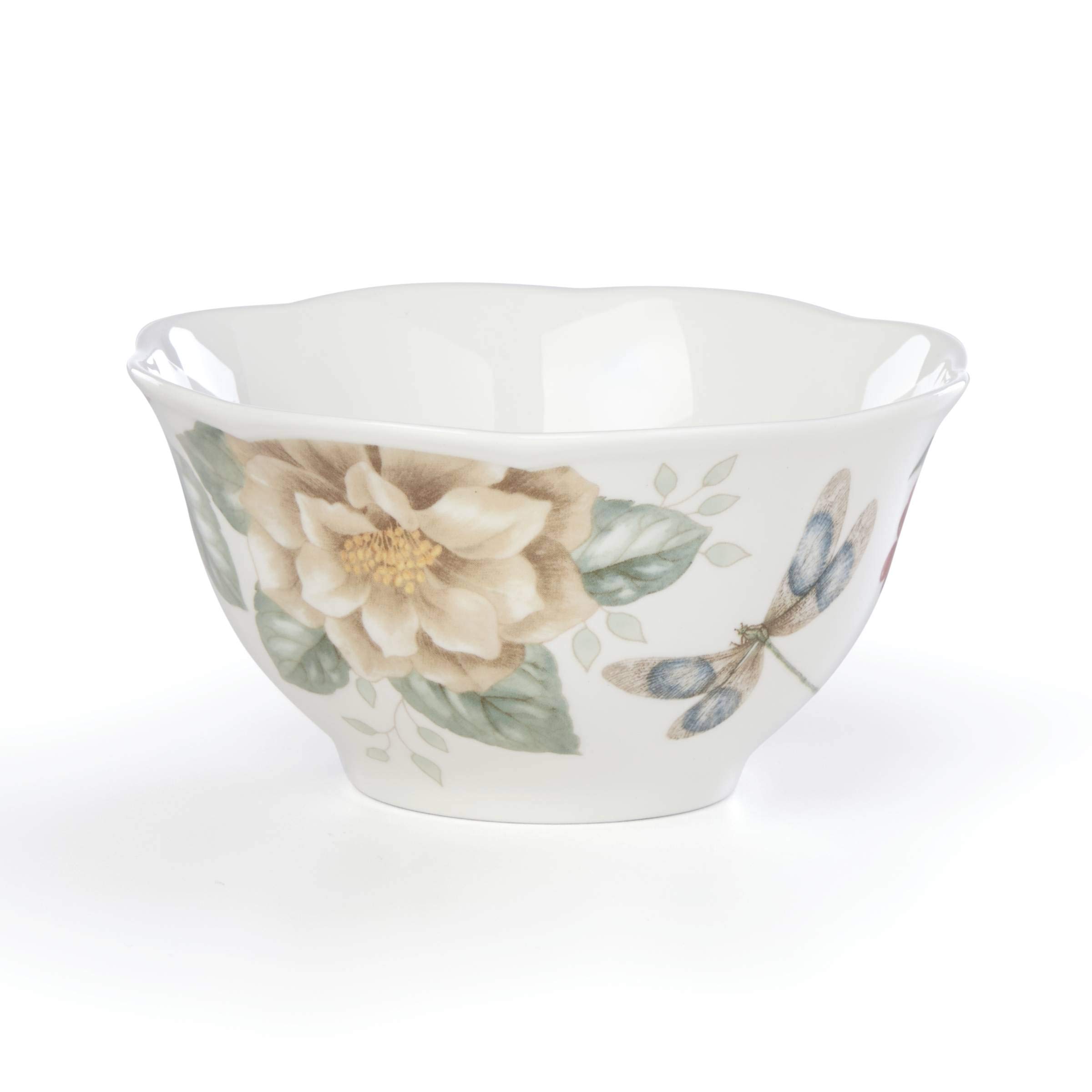 Lenox Butterfly Meadow Jasmine Rice Bowl, 0.67 LB, Red