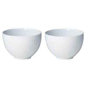 white by denby 2 piece deep noodle bowl set