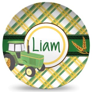 Tractor Personalized Plate, Bowl, Mug, Placemat - Choose your pieces