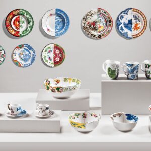 SELETTI Hybrid-Fillide Porcelain Soup Plate Diameter 25.4 cm Height 4.2 cm