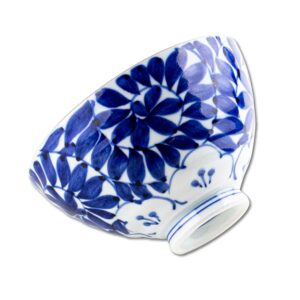 有田焼やきもの市場 japanese rice bowl 5.3 inches in diameter ceramic arita imari ware made in japan porceralin haruka