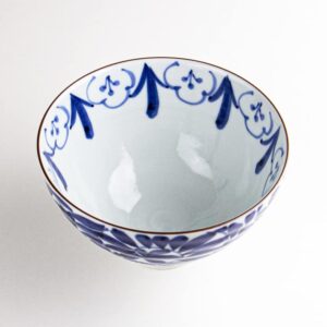 有田焼やきもの市場 Japanese Rice Bowl 5.3 inches in Diameter Ceramic Arita Imari ware Made in Japan Porceralin Haruka