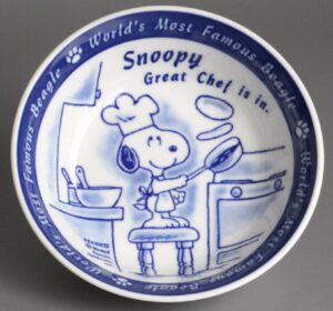 シミズ陶業(shimizutougyou) cooking snoopy bowl set of 2