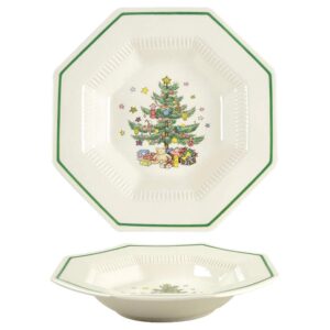 nikko christmastime rim soup bowl