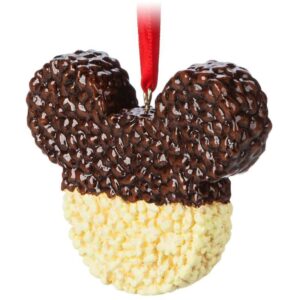 disney parks snack ornament - mickey mouse rice crispy head