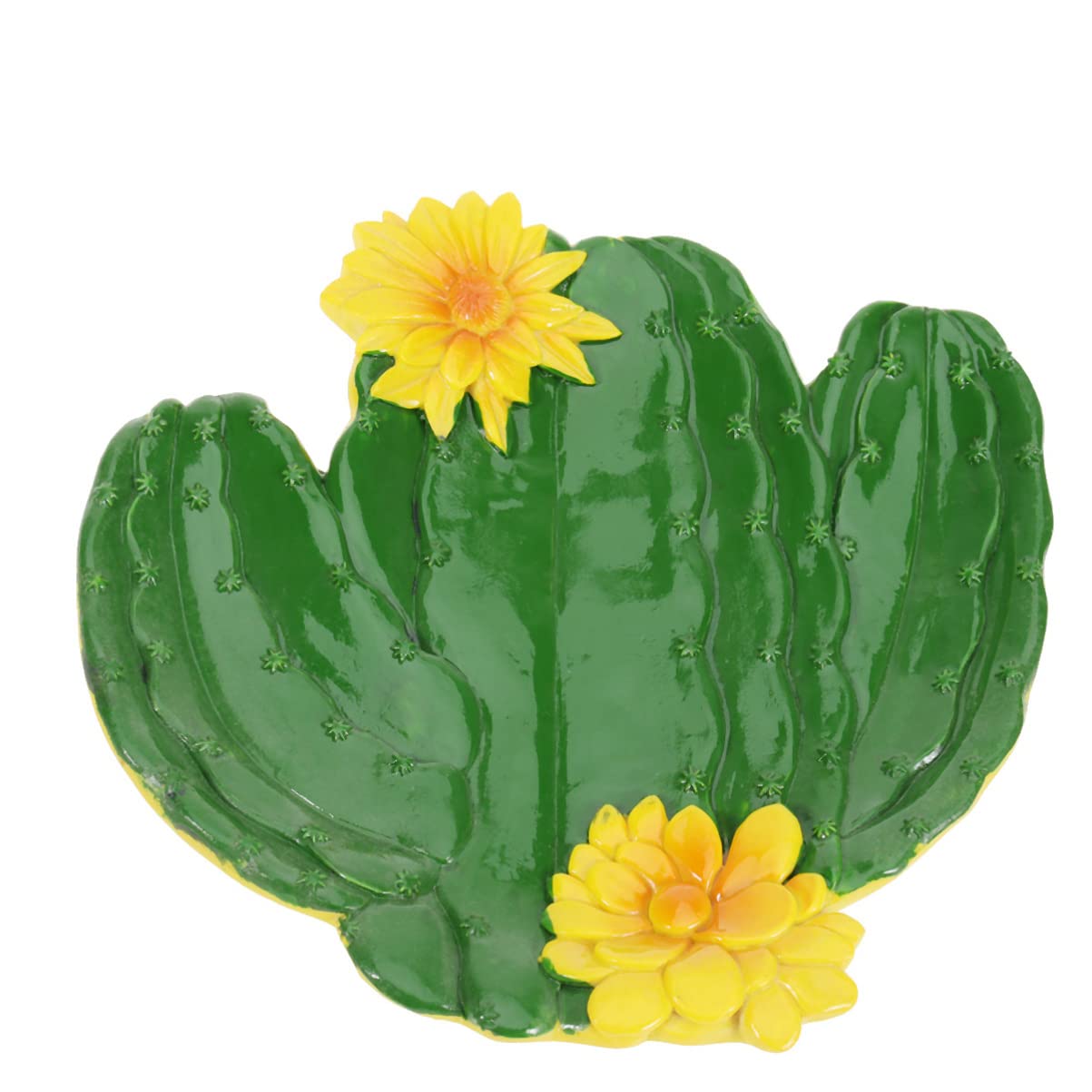 Cabilock Dried Fruit Plate Resin Dried Fruit Dish Simulation Plants Nut Plate Decorative Jewelry Tray Candies Snack Serving Plates for Home Party (Green Cactus) Resin Nut Dish