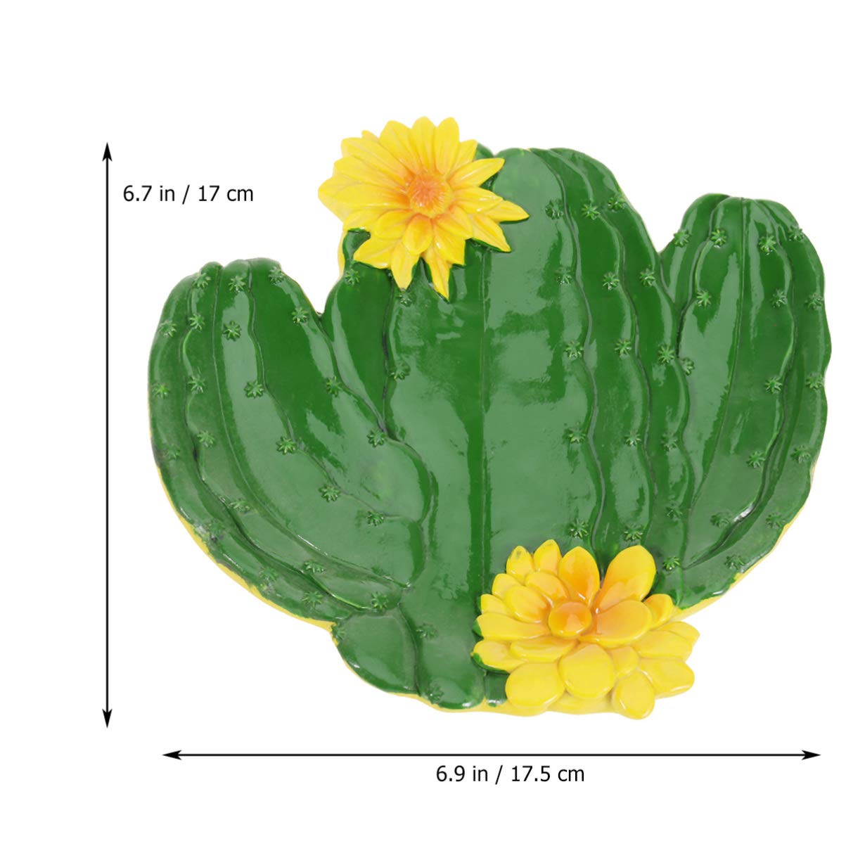 Cabilock Dried Fruit Plate Resin Dried Fruit Dish Simulation Plants Nut Plate Decorative Jewelry Tray Candies Snack Serving Plates for Home Party (Green Cactus) Resin Nut Dish