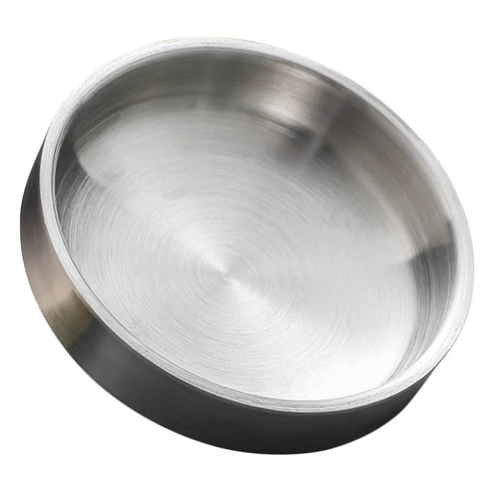 Hemoton Asian Snacks Soup Cereal Bowls Stainless Steel Double- wall Vacuum Insulated Bowl Korean Seasoning Plate Kimchi Dish Cold Dishes Container Appetizer Plates Size S Snack Container