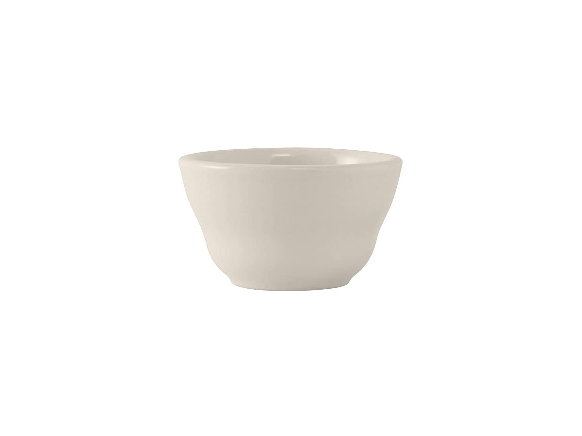 Tuxton China TRE-004 Bouillon, 8 oz., 4" Dia. x 2-3/8" H, Round, Microwave & Dishwasher Safe, Oven Proof, Fully vitrified, Lead-Free, Ceramic, TuxCare, Healthcare, Reno/Nevada, Pack of 12